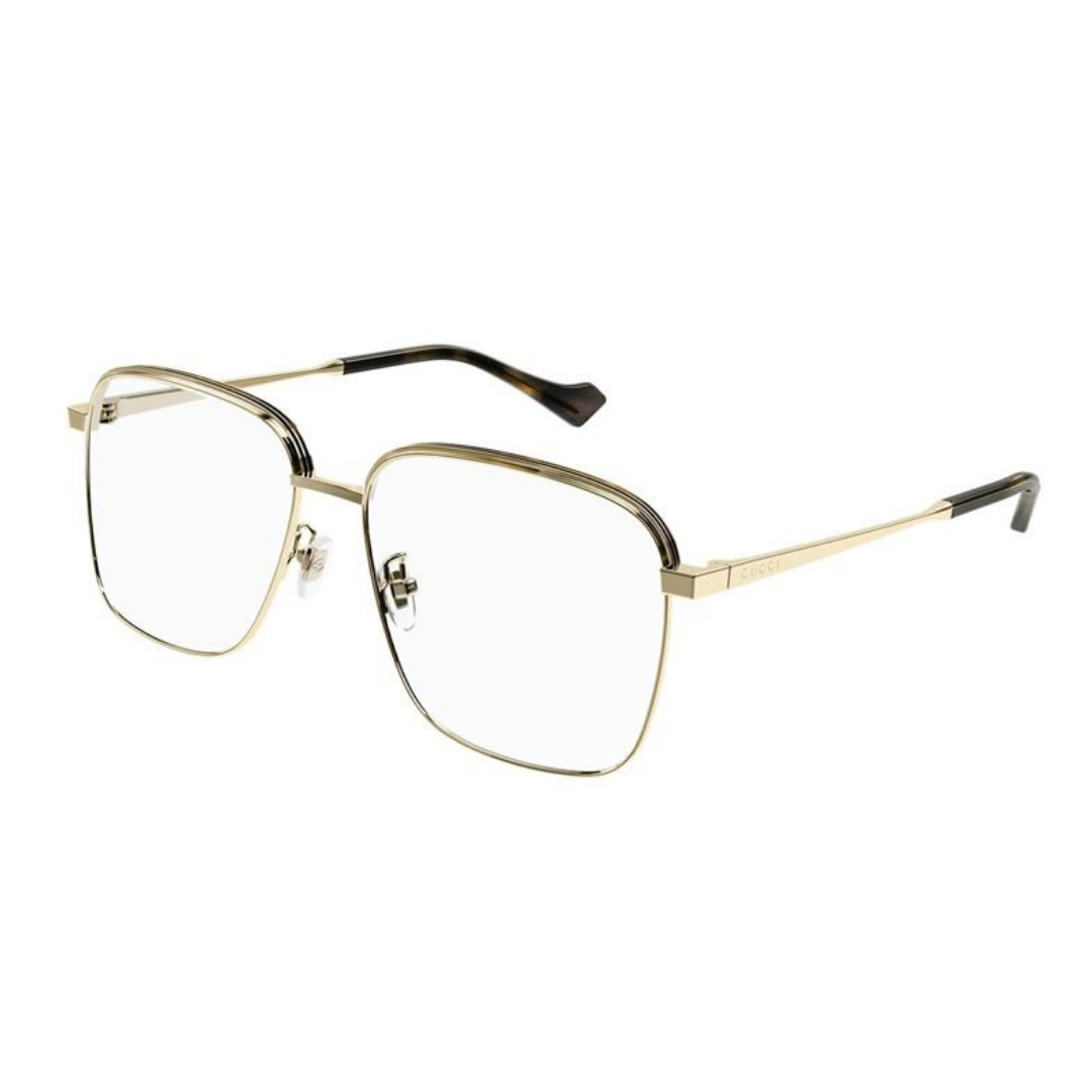 Gucci GG1101OA 001 Dourado - Grau - 57 mm – Óculos Shop